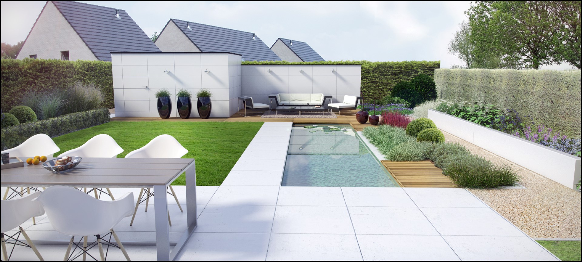 ECO Tuinarchitectengroep | 3D projecten | Villa tuin