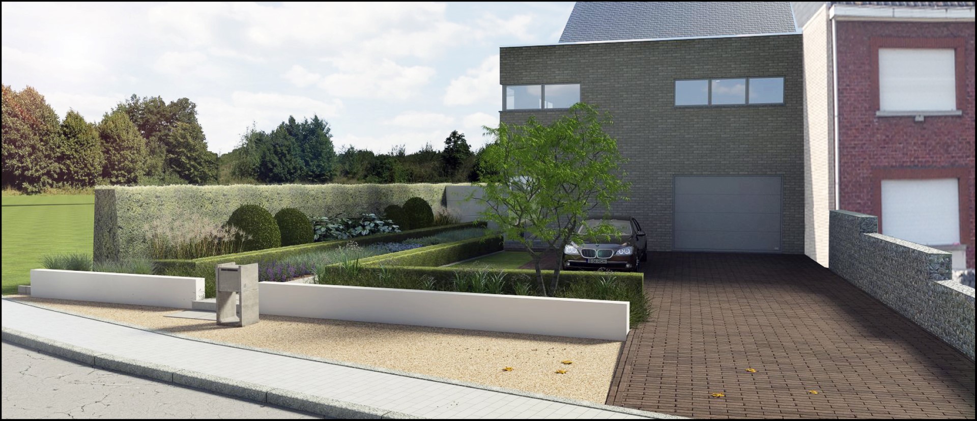 ECO Tuinarchitectengroep | 3D projecten | Voortuin