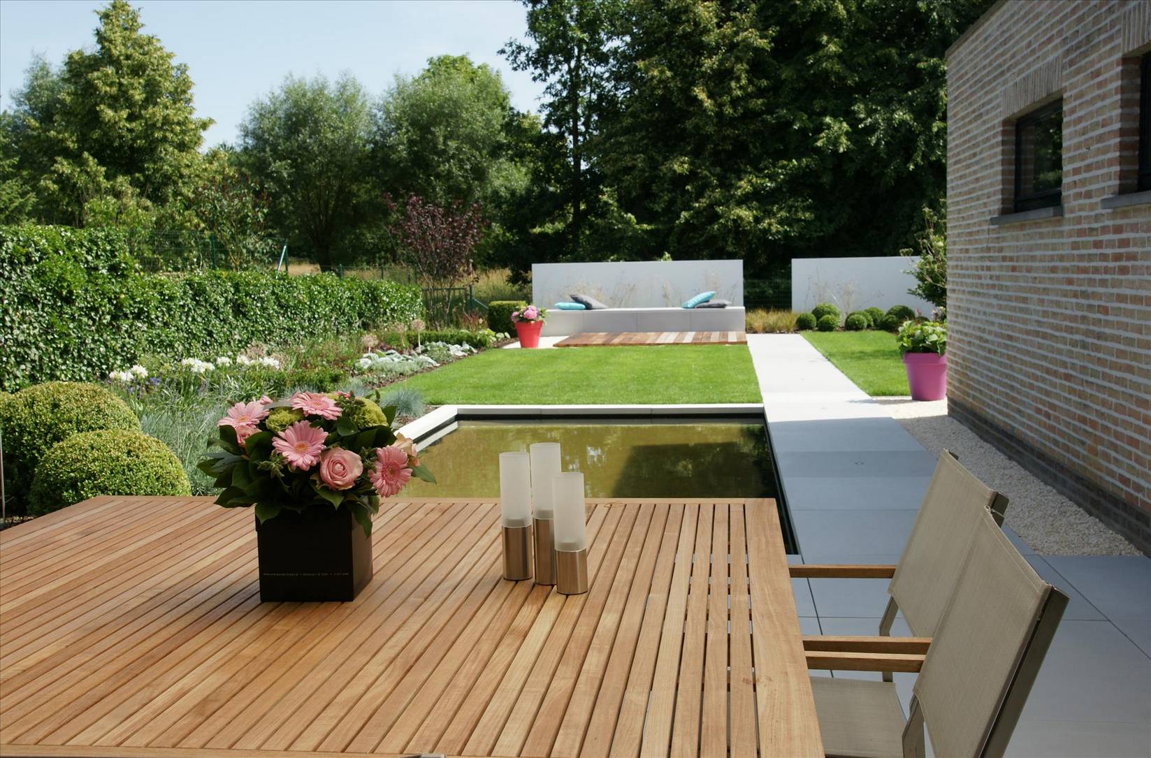 ECO Tuinarchitectengroep | projecten | Moderne lounge tuin