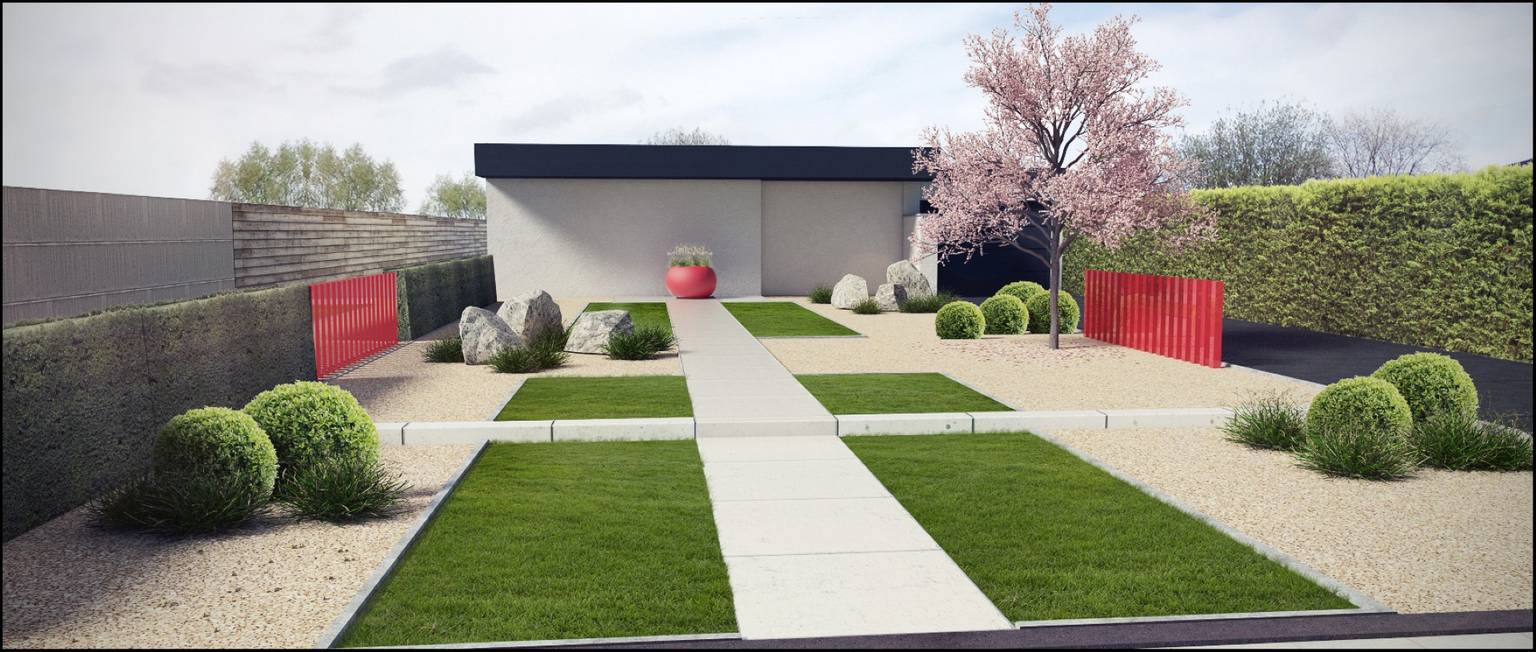 ECO Tuinarchitectengroep | projecten | Moderne tuin Oost vlaanderen