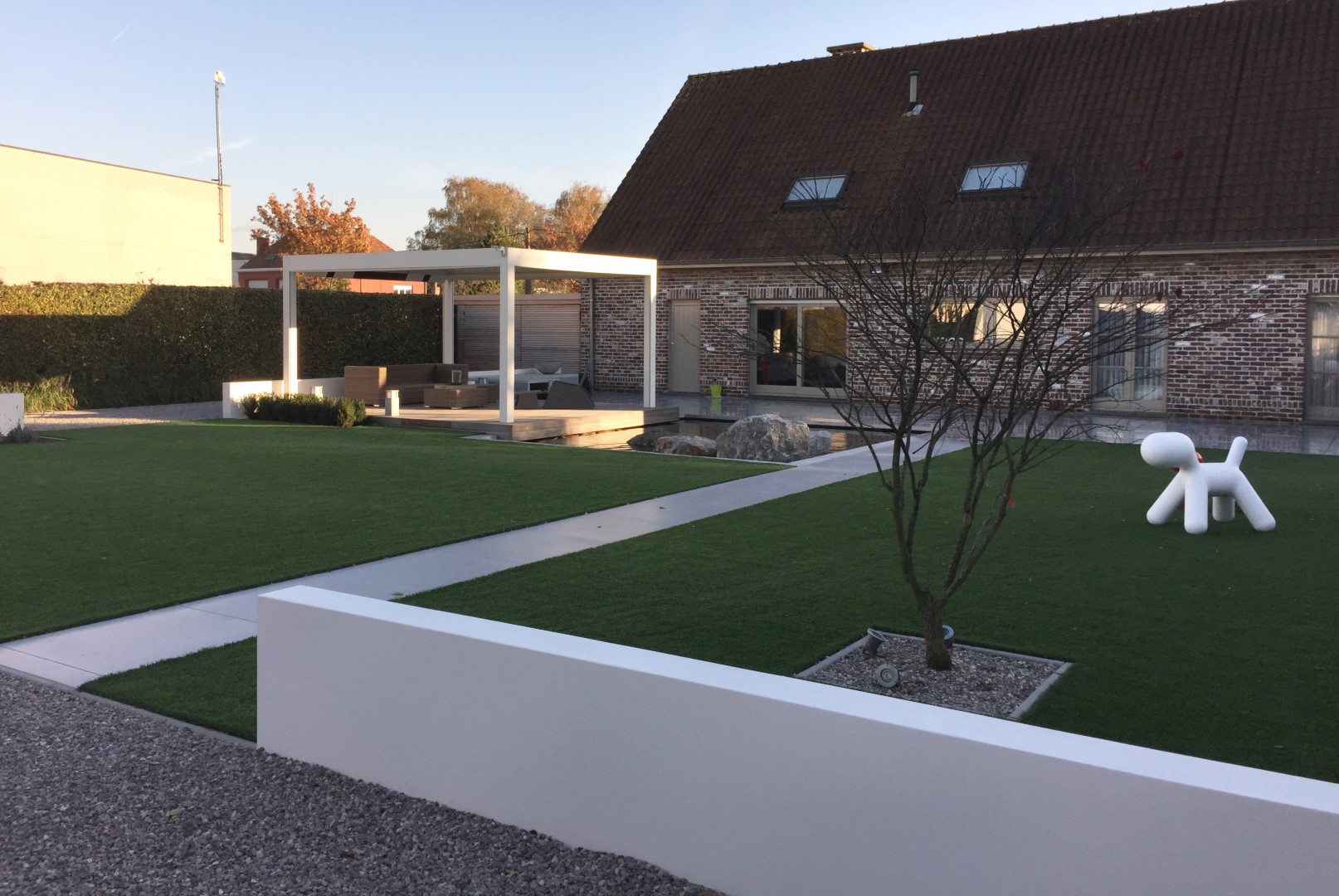 ECO Tuinarchitectengroep | projecten | Moderne tuin West-Vlaanderen