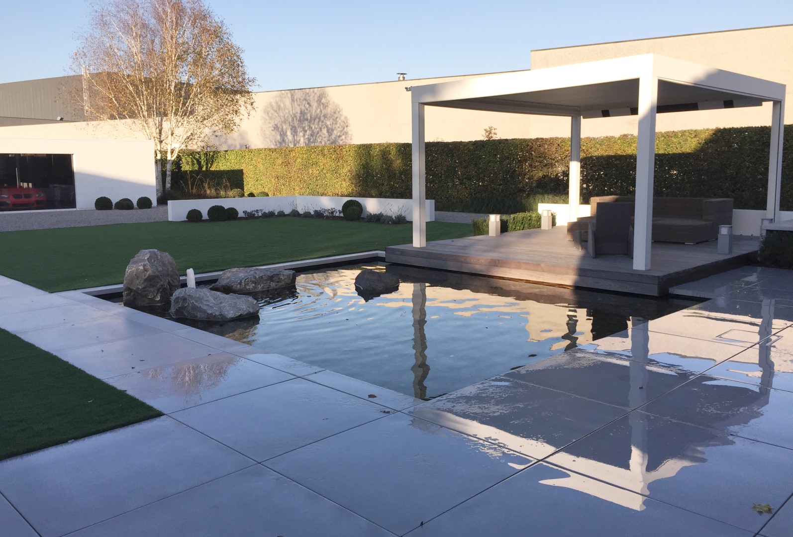 ECO Tuinarchitectengroep | projecten | Moderne tuin West-Vlaanderen