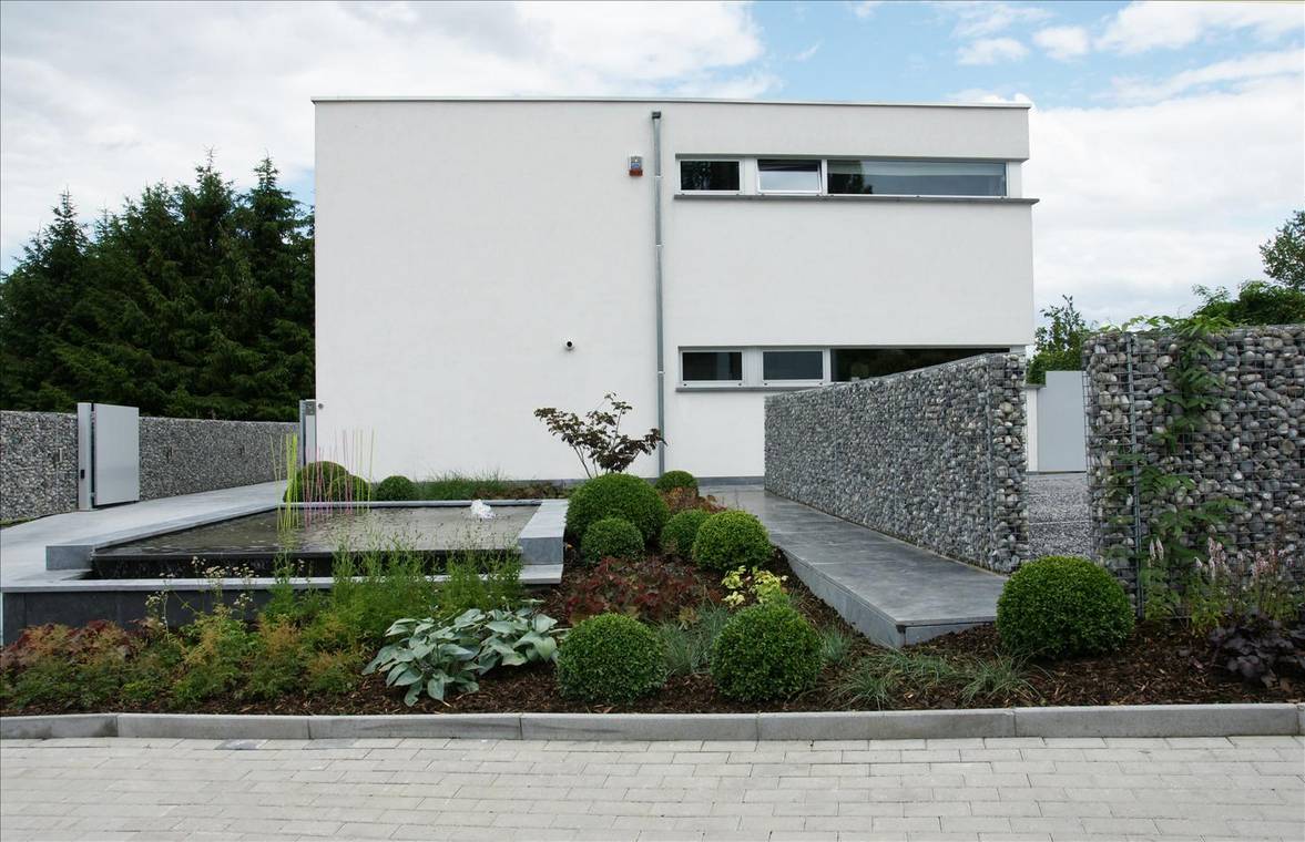 ECO Tuinarchitectengroep | projecten | Moderne voortuin Ninove