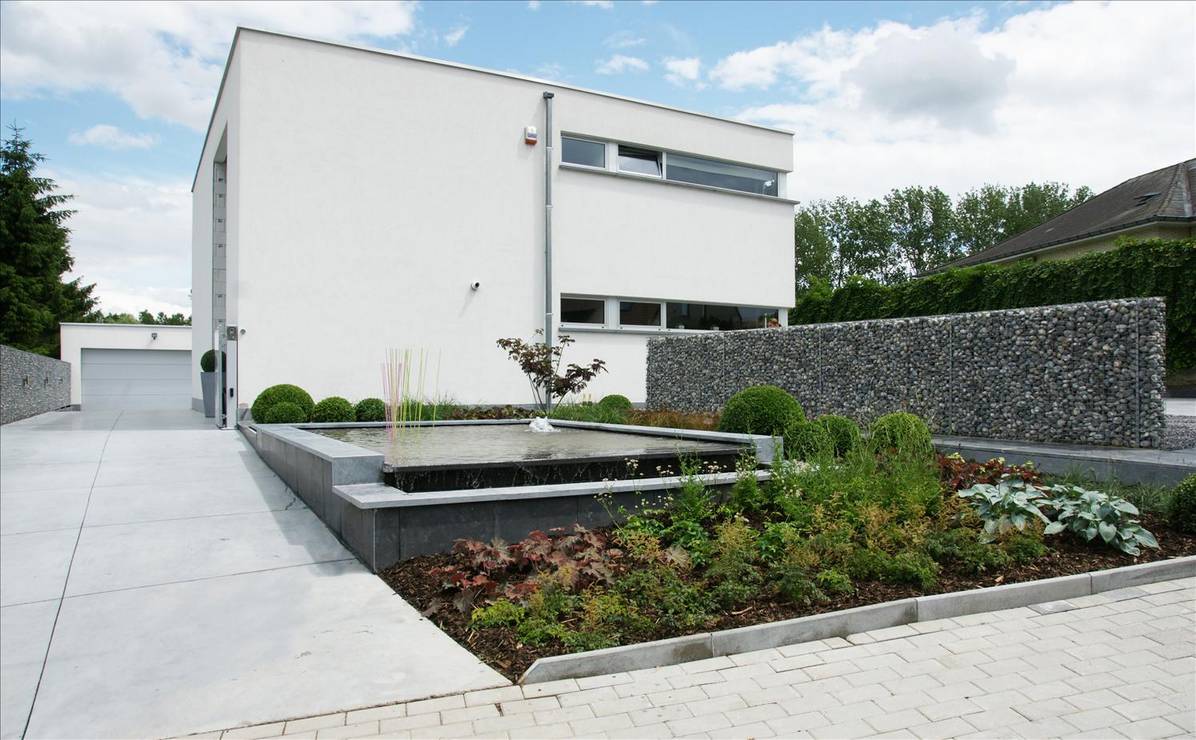 ECO Tuinarchitectengroep | projecten | Moderne voortuin Ninove